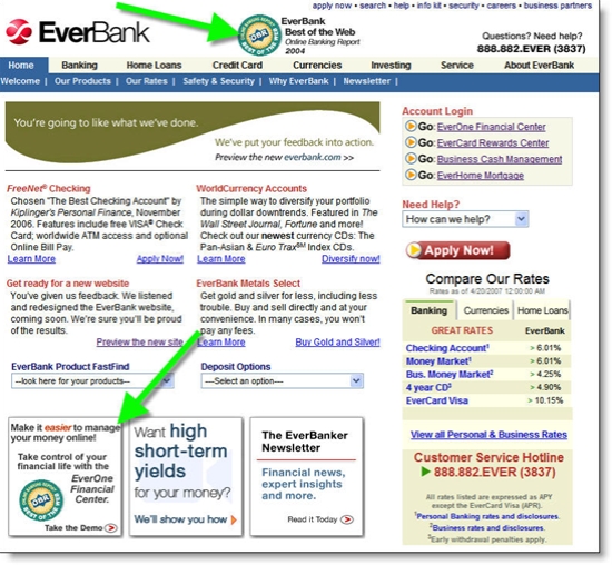 Everbank Previews its New Homepage - Finovate
